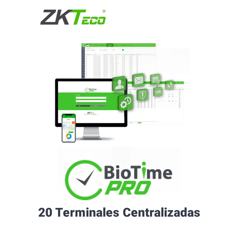 ZKT0820004 ZKTECO BIOTIMEPROSTANDARD- Licencia de Asist Monterrey
