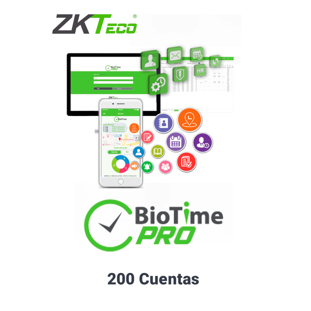 ZKT0820018 ZKTECO BIOTIMEPROAPPPROFESSIONAL - Licencia Monterrey