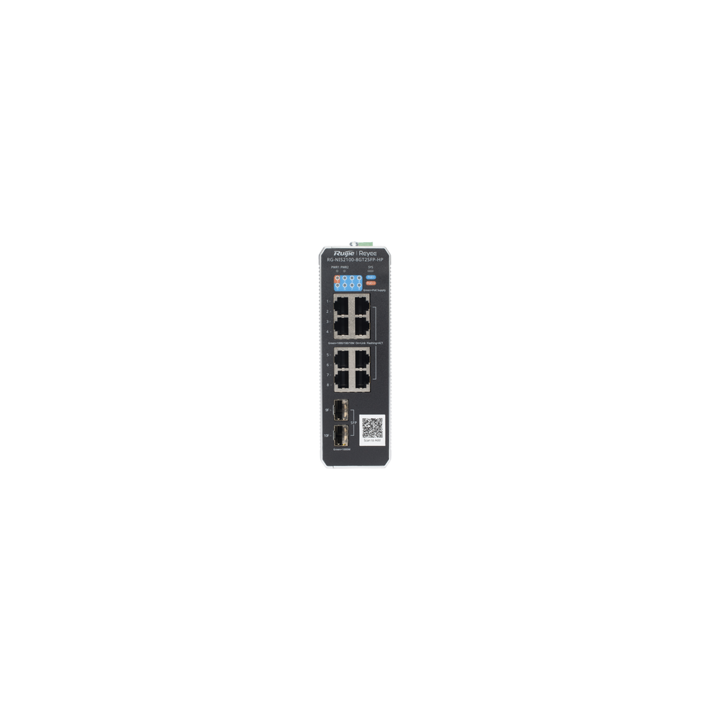 RUIJIE RG-NIS2100-8GT2SFP-HP Switch Industrial PoE hasta Ideal para ...